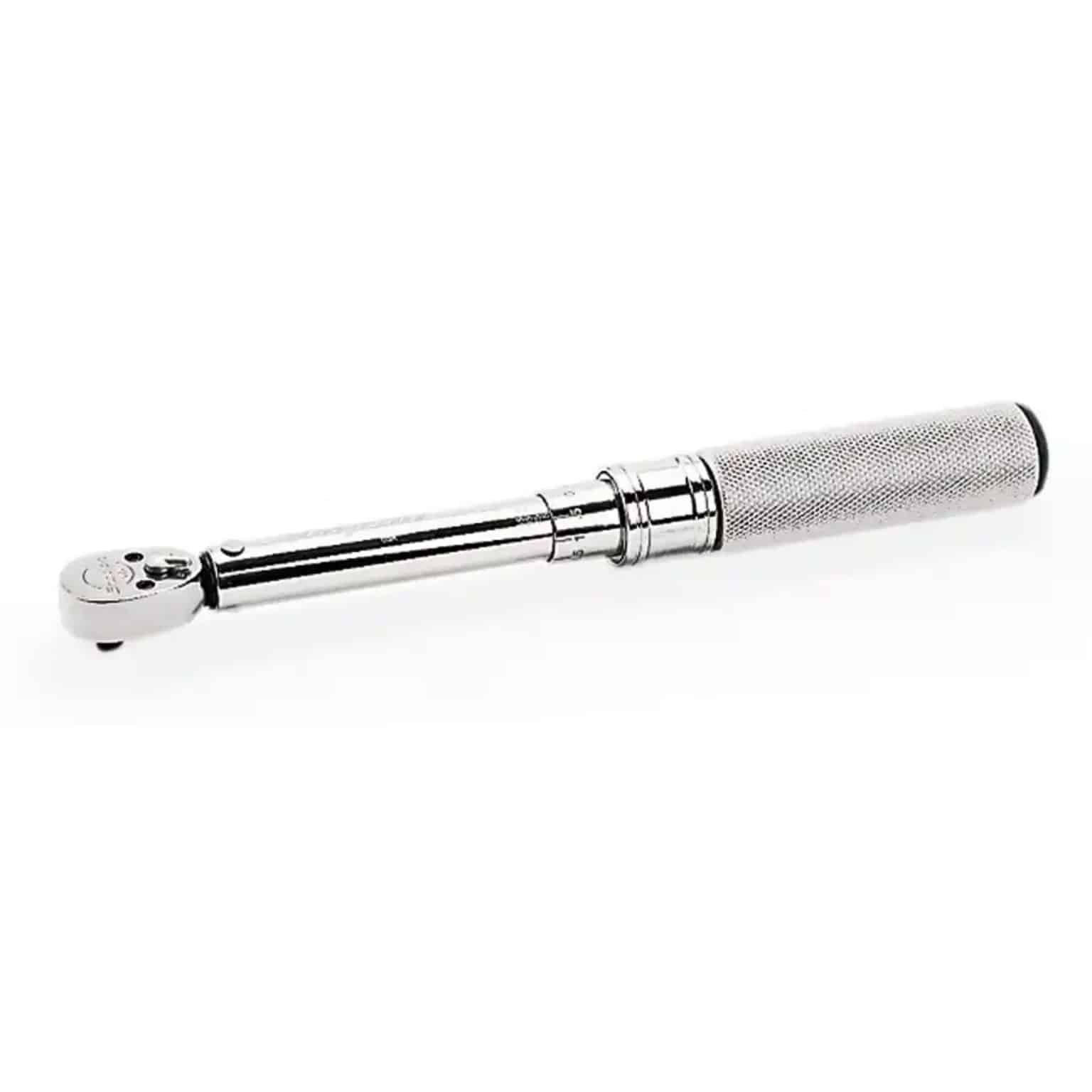 1/4″ Drive SAE Adjustable Click-Type Fixed Ratchet Torque Wrench (10–50 ...